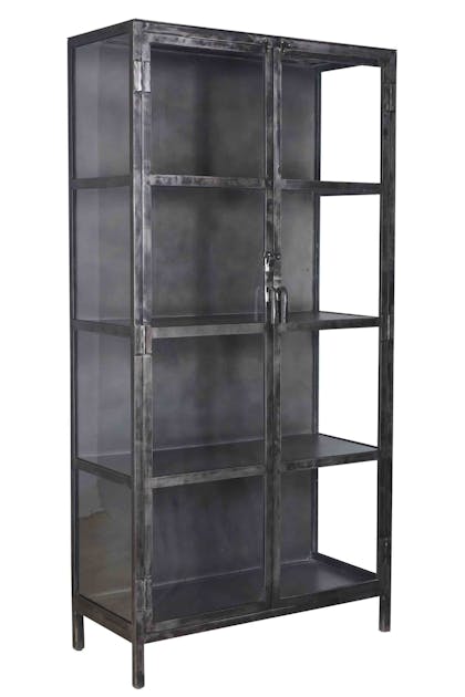 Vitrine industrielle métal verre ROADIES | Vaisseliers | Pier Import