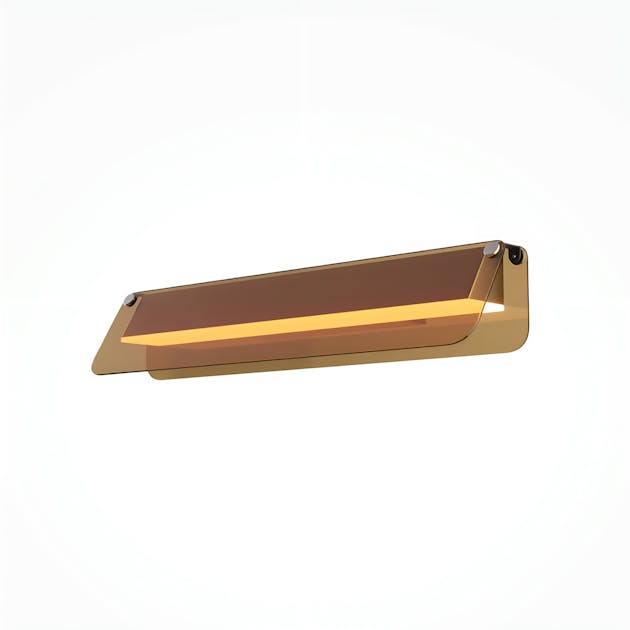 Applique murale ambrée avec volet horizontal 43 cm MINA | Appliques ...