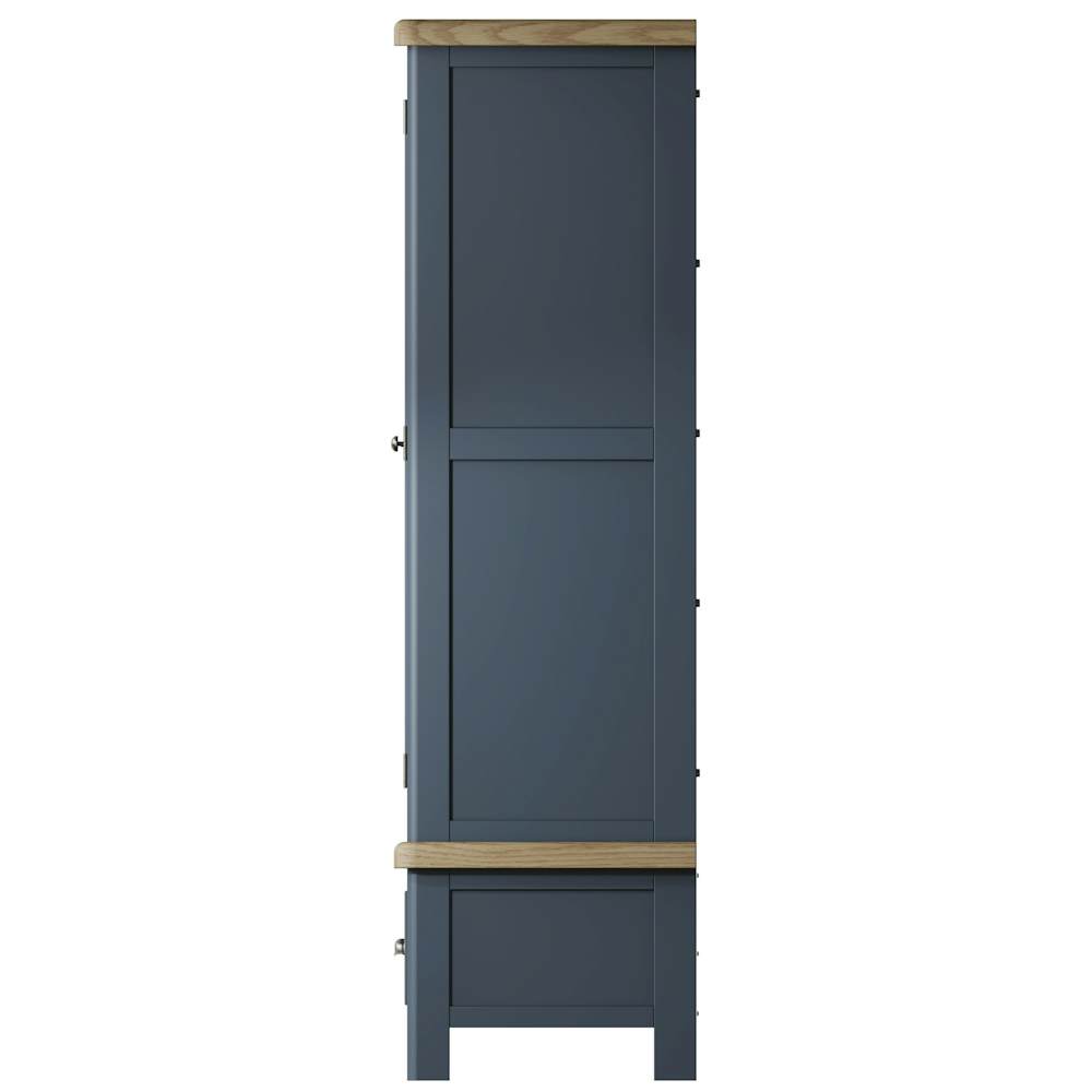 Armoire penderie en bois finition bleu profond HOVE | Armoires ...