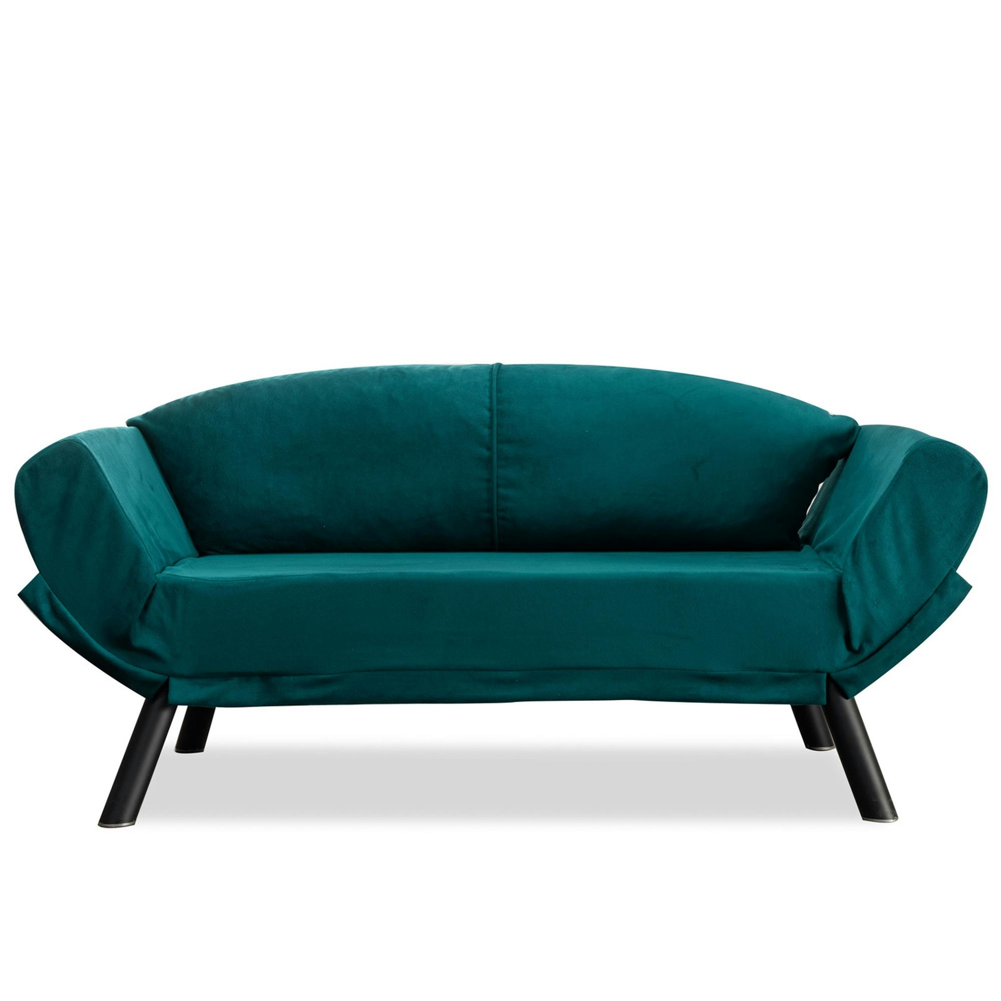 Banquette-lit bleu canard - format compact LUCCA | Canapés | Pier Import