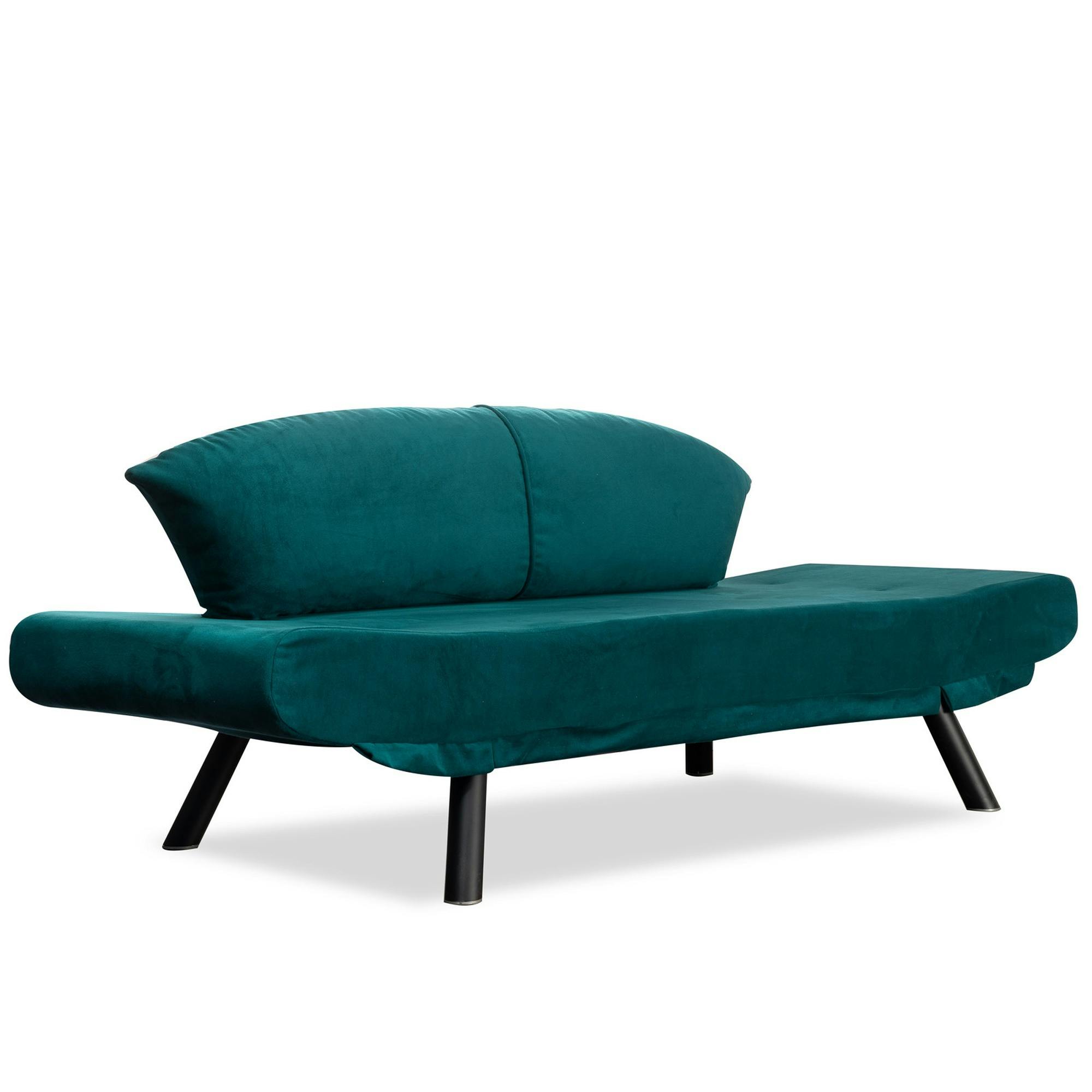 Banquette-lit bleu canard - format compact LUCCA | Canapés | Pier Import
