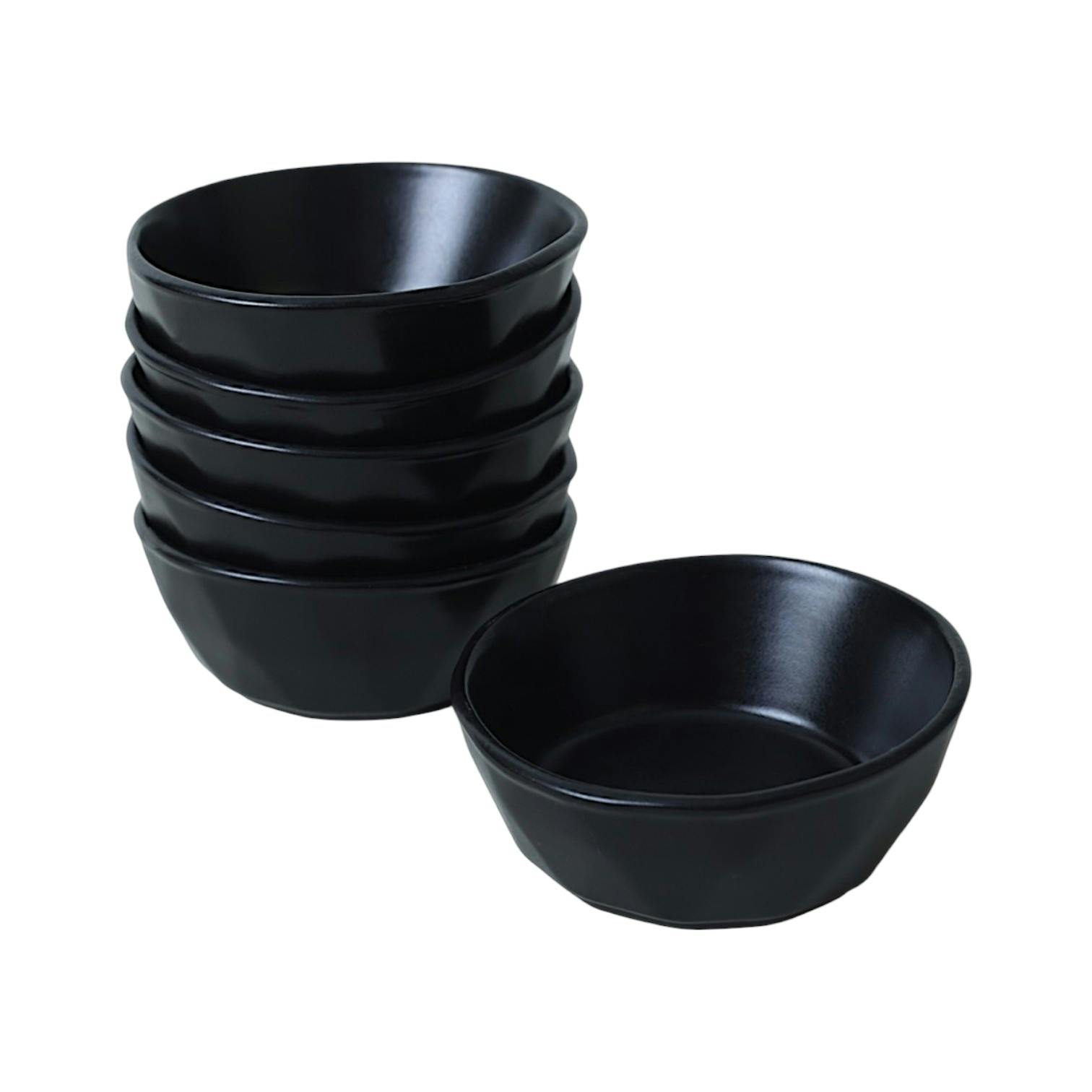 Bol apéro noir, style organique (lot de 6) EFIRA | Bols / Mugs / Tasses ...