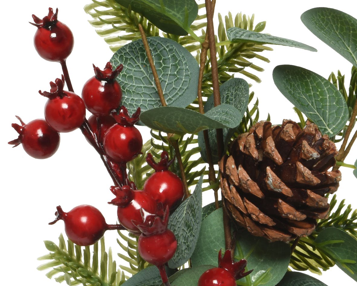 Bouquet de Noël artificiel vert et rouge | Décorations de Noël | Pier ...