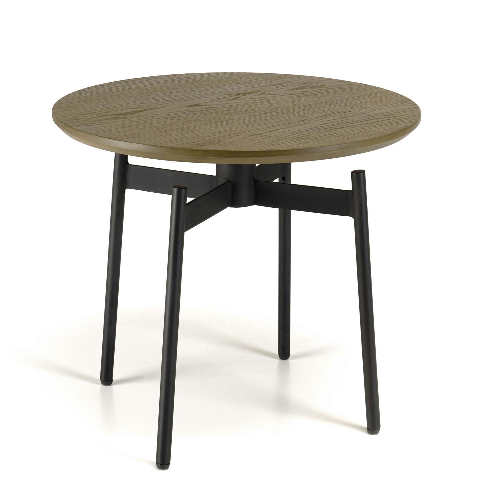 Bout de canapé rond bois et métal DERRY | Bouts de canapé | Pier Import