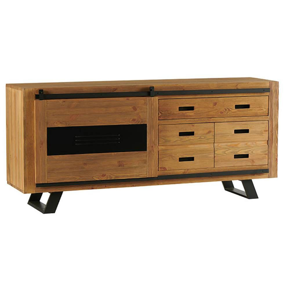 Buffet bas en pin massif brossé GREENWICH | Buffets / Bahuts | Pier Import