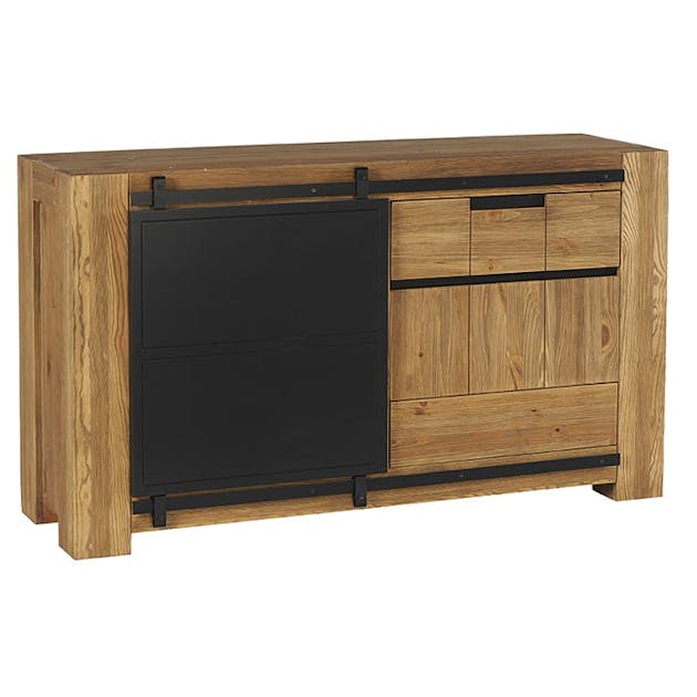Buffet en pin brossé 2 portes SOHO | Buffets / Bahuts | Pier Import