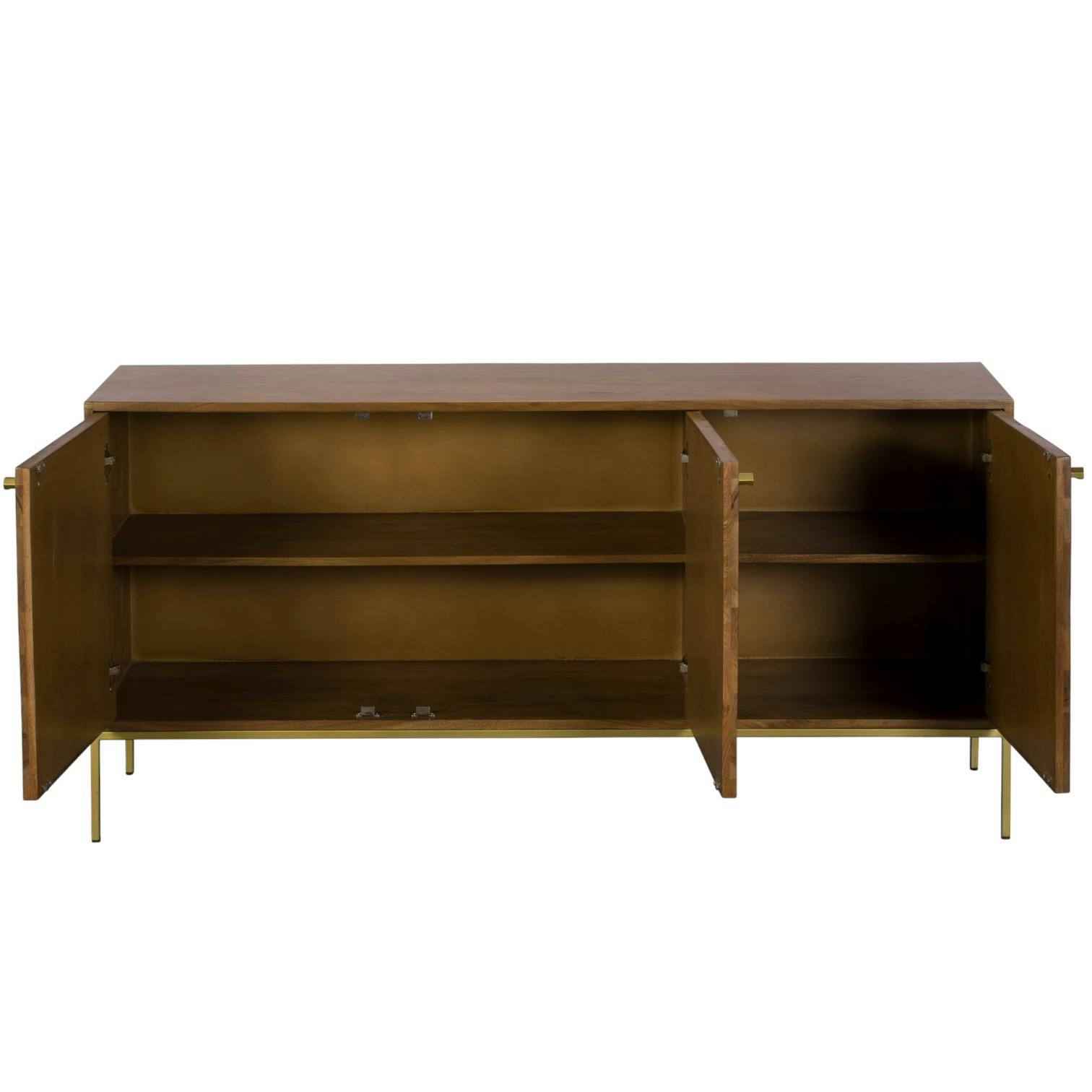 Buffet moderne acacia laiton HOBART | Buffets / Bahuts | Pier Import