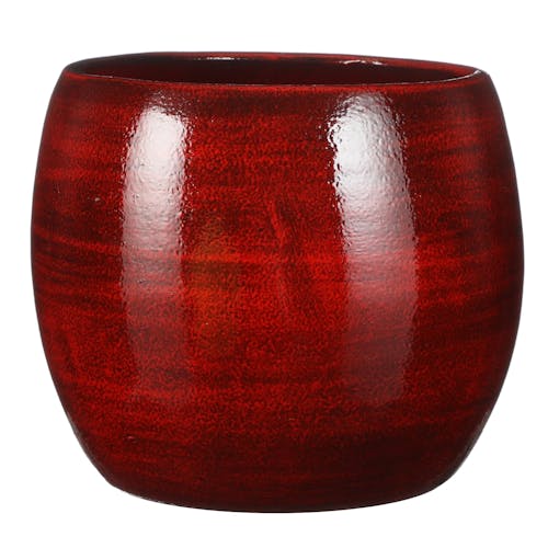 Cache-pot rouge en terre cuite D 20 cm | Caches-pots | Pier Import