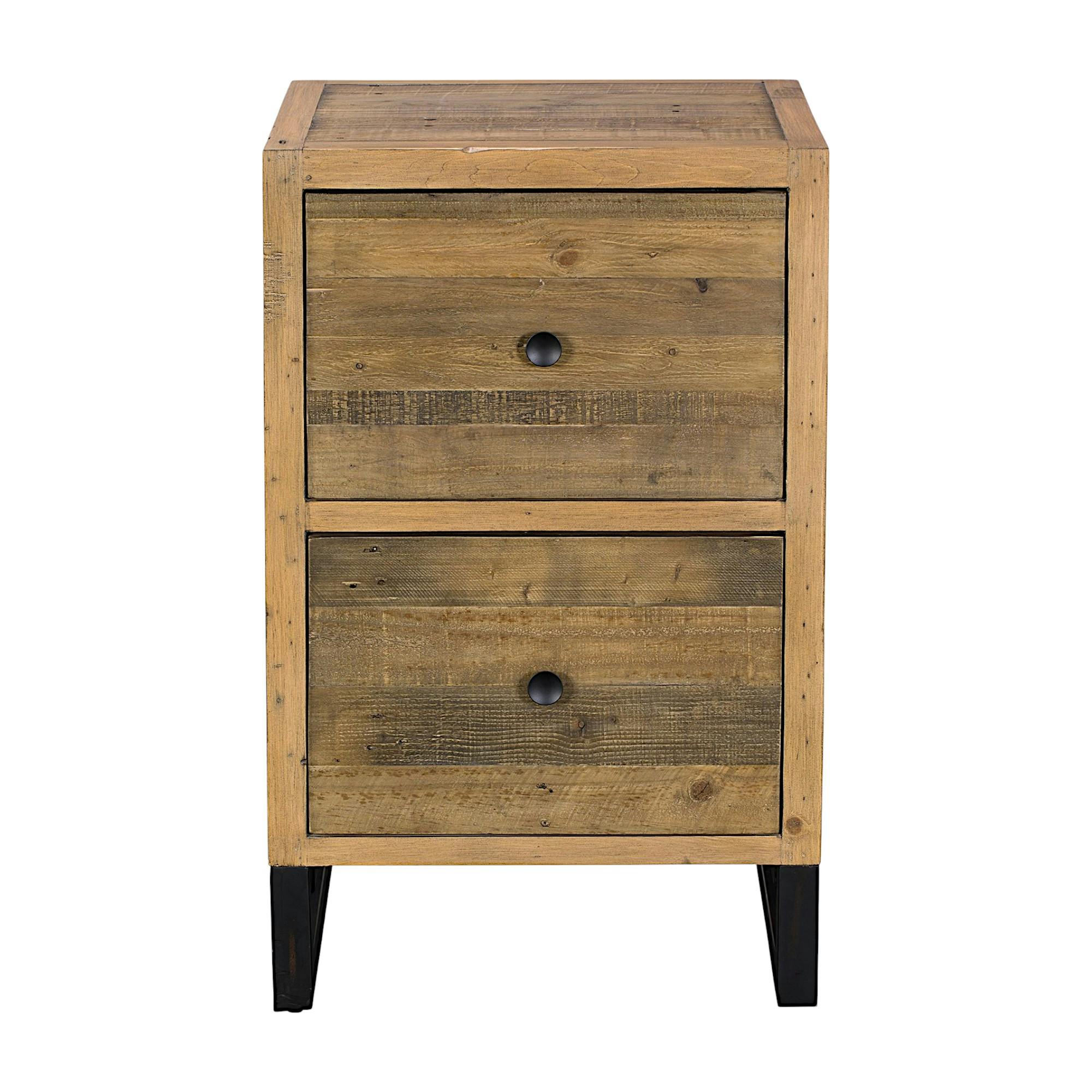 Caisson de bureau en bois recyclé 2 tiroirs BRISBANE | Caissons de ...