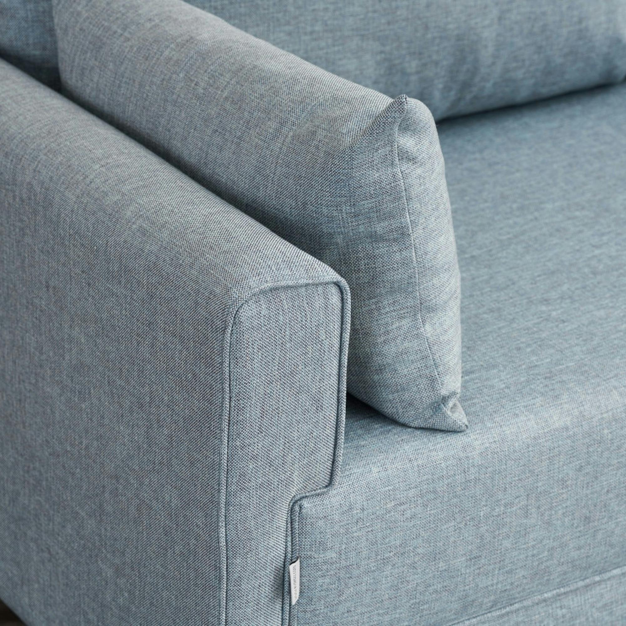 Canapé 2 places gris anthracite - dos droit SPLIT | Canapés | Pier Import