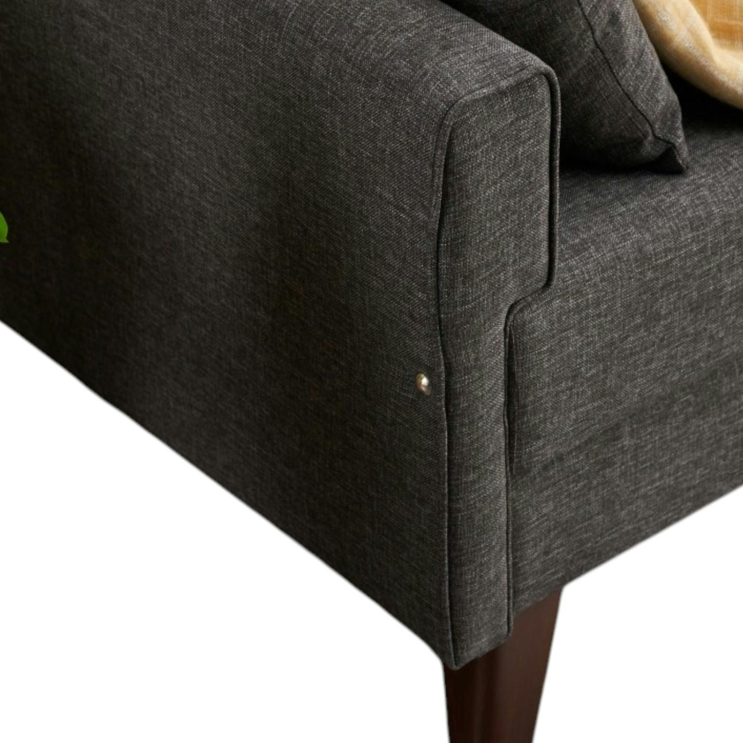 Canapé 2 places gris anthracite - dos droit SPLIT | Canapés | Pier Import