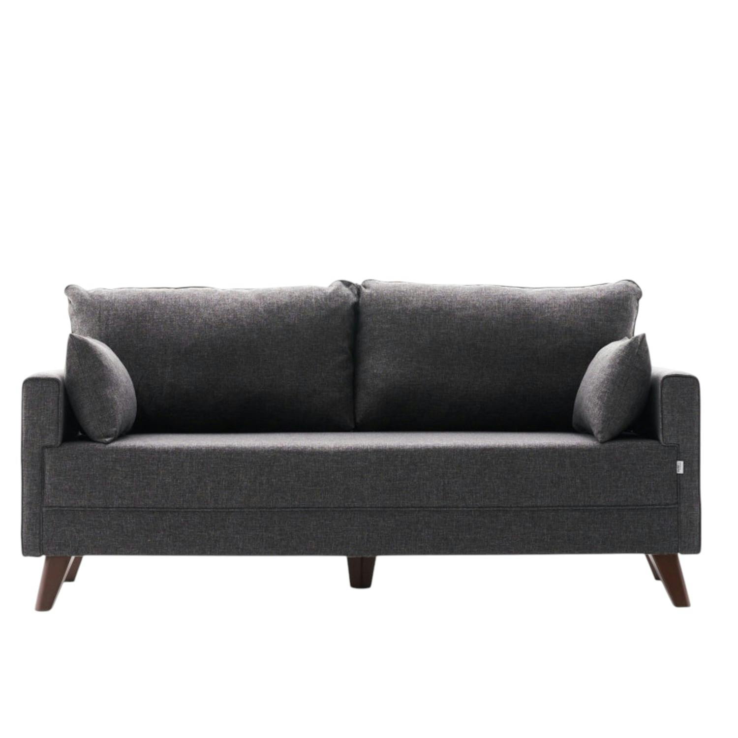 Canapé 2 places gris anthracite - dos droit SPLIT | Canapés | Pier Import