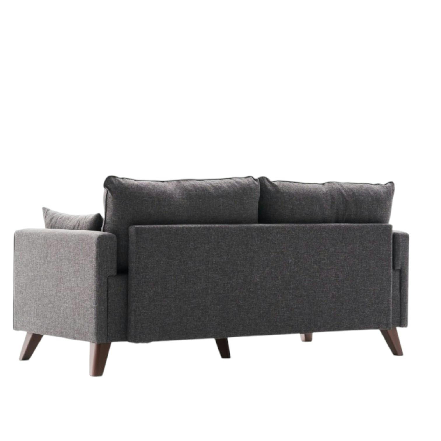 Canapé 2 places gris anthracite - dos droit SPLIT | Canapés | Pier Import