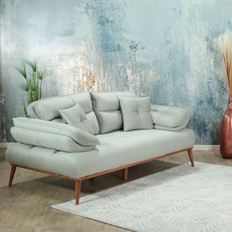 Canapé modulable 2 places gris MANCHESTER | Canapés | Pier Import