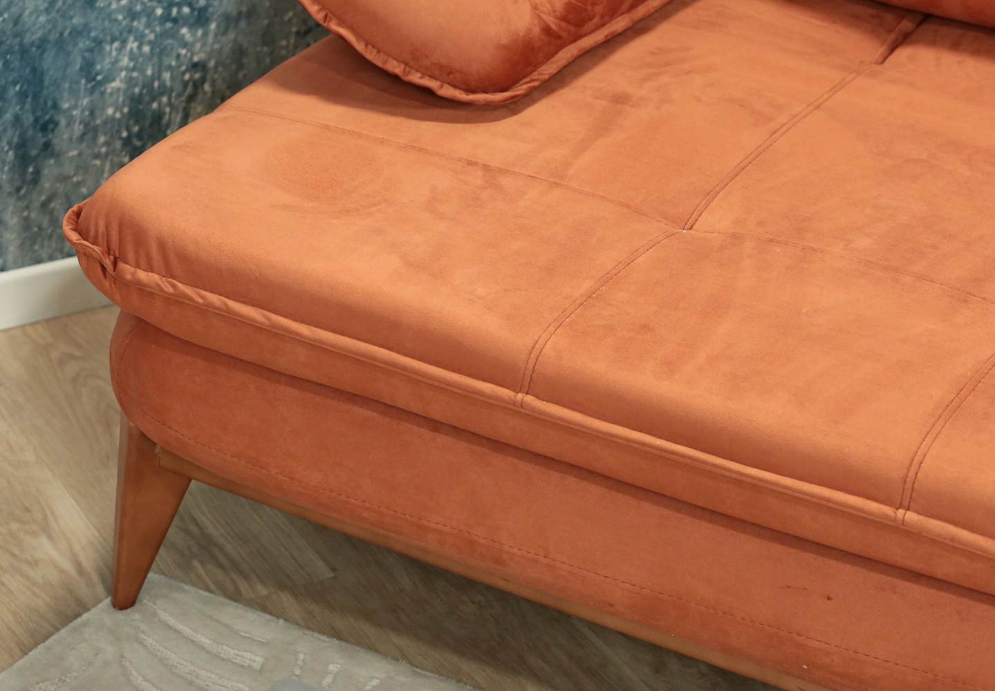 Canapé modulable 3 places orange cuivré HOVE | Canapés | Pier Import