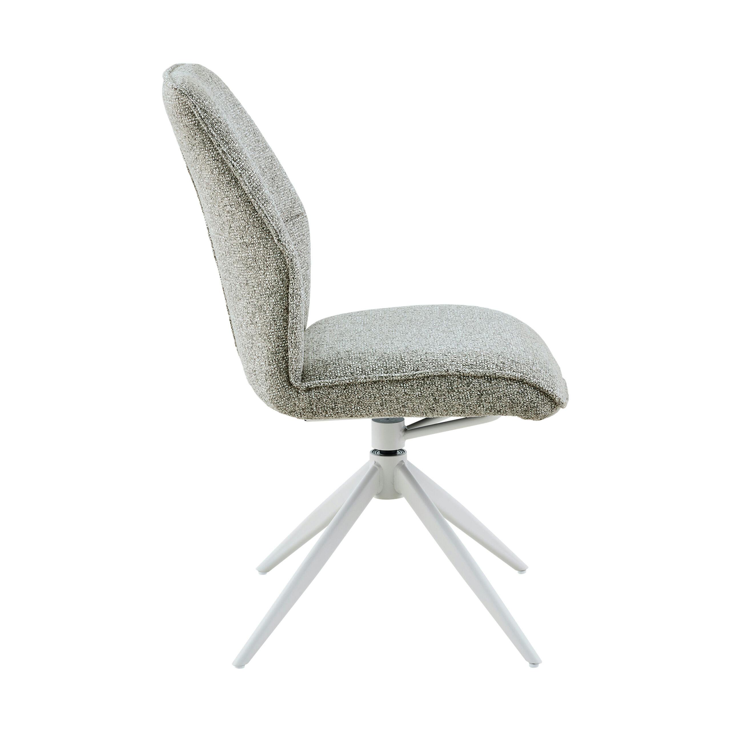 Chaise beige chiné pivotante (lot de 2) CORTINA | Chaises | Pier Import