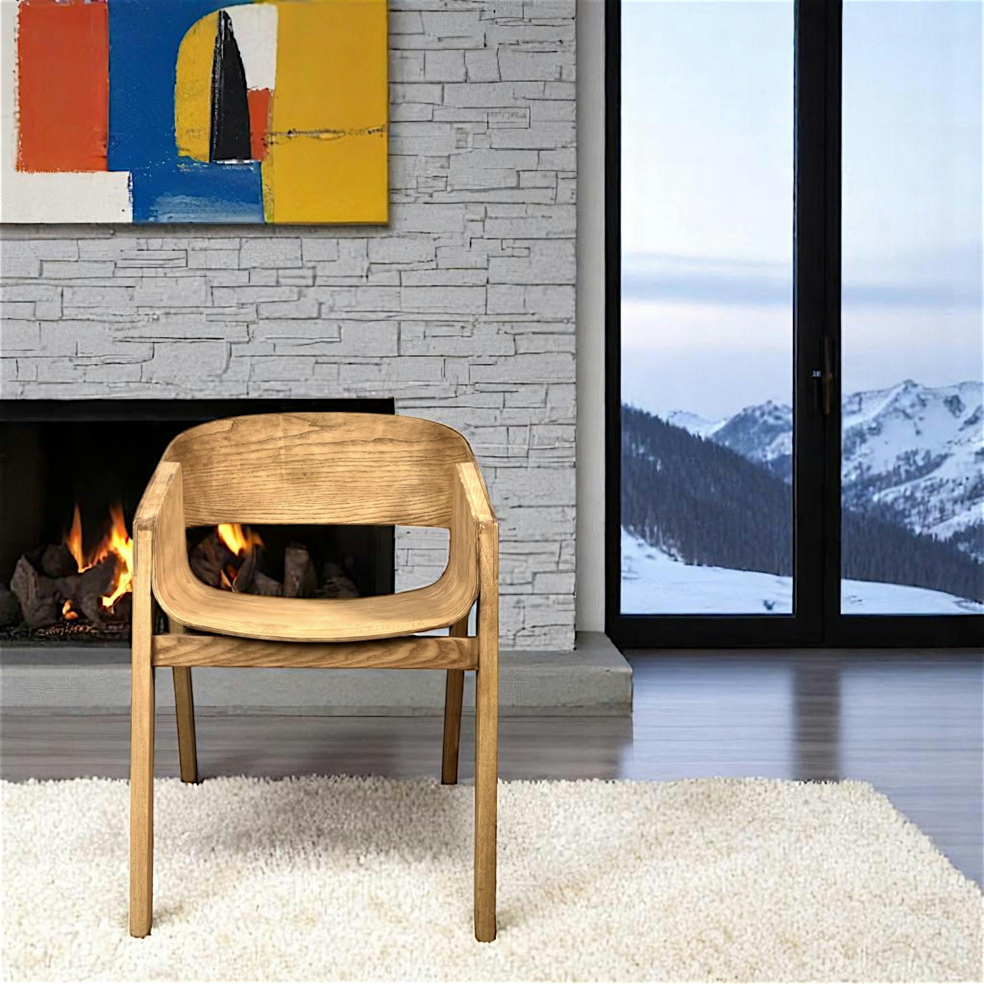 Chaise design en bois dossier large PALERME | Chaises | Pier Import