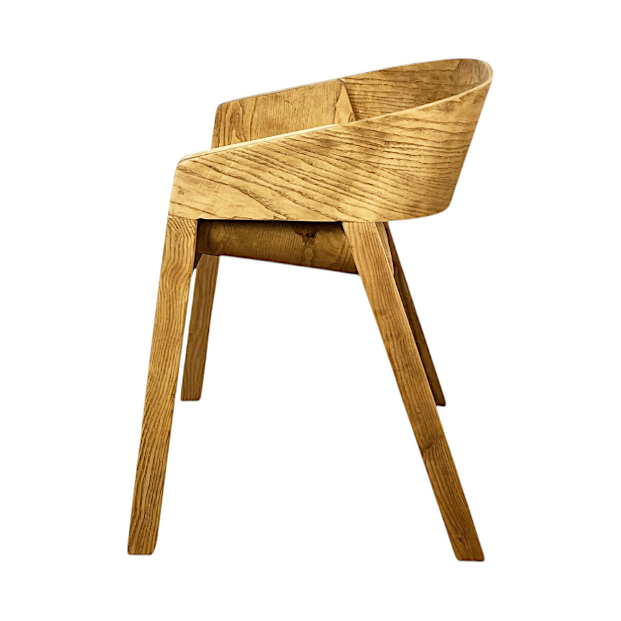 Chaise design en bois dossier large PALERME | Chaises | Pier Import
