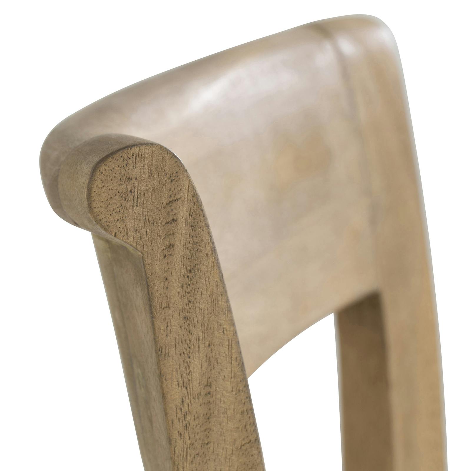 Chaise en bois et tissu gris LEON AMADEUS | Chaises | Pier Import