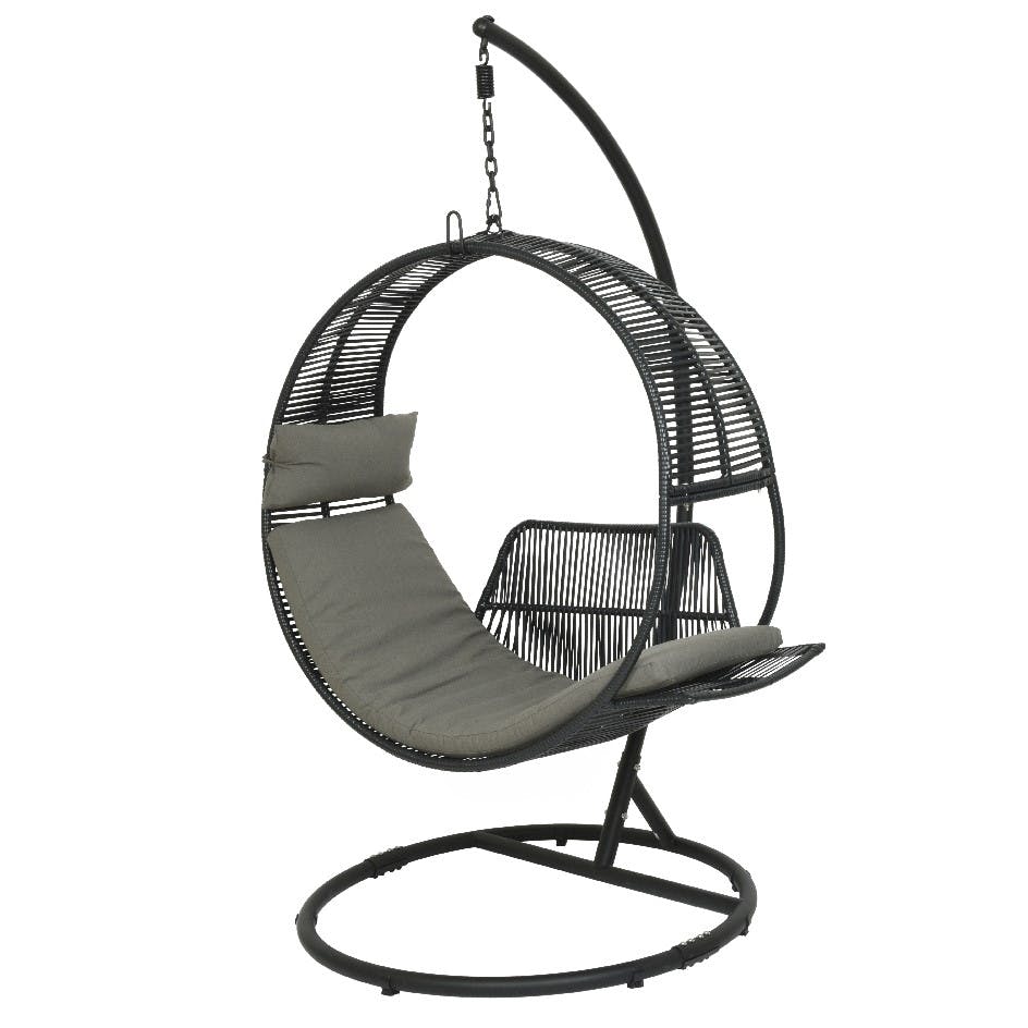 Chaise suspendue / Fauteuil suspendu noir SOUTH BEACH | Fauteuils ...