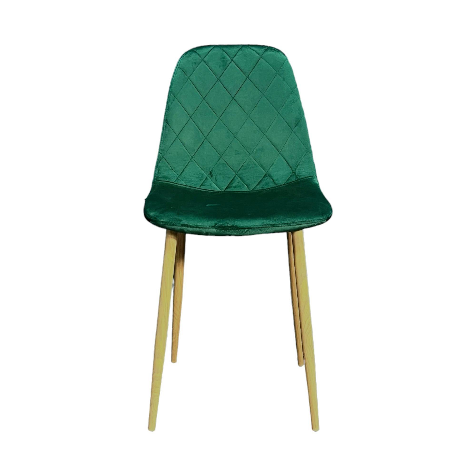 Chaise velours verte (lot de 2) HAWAI | Chaises | Pier Import