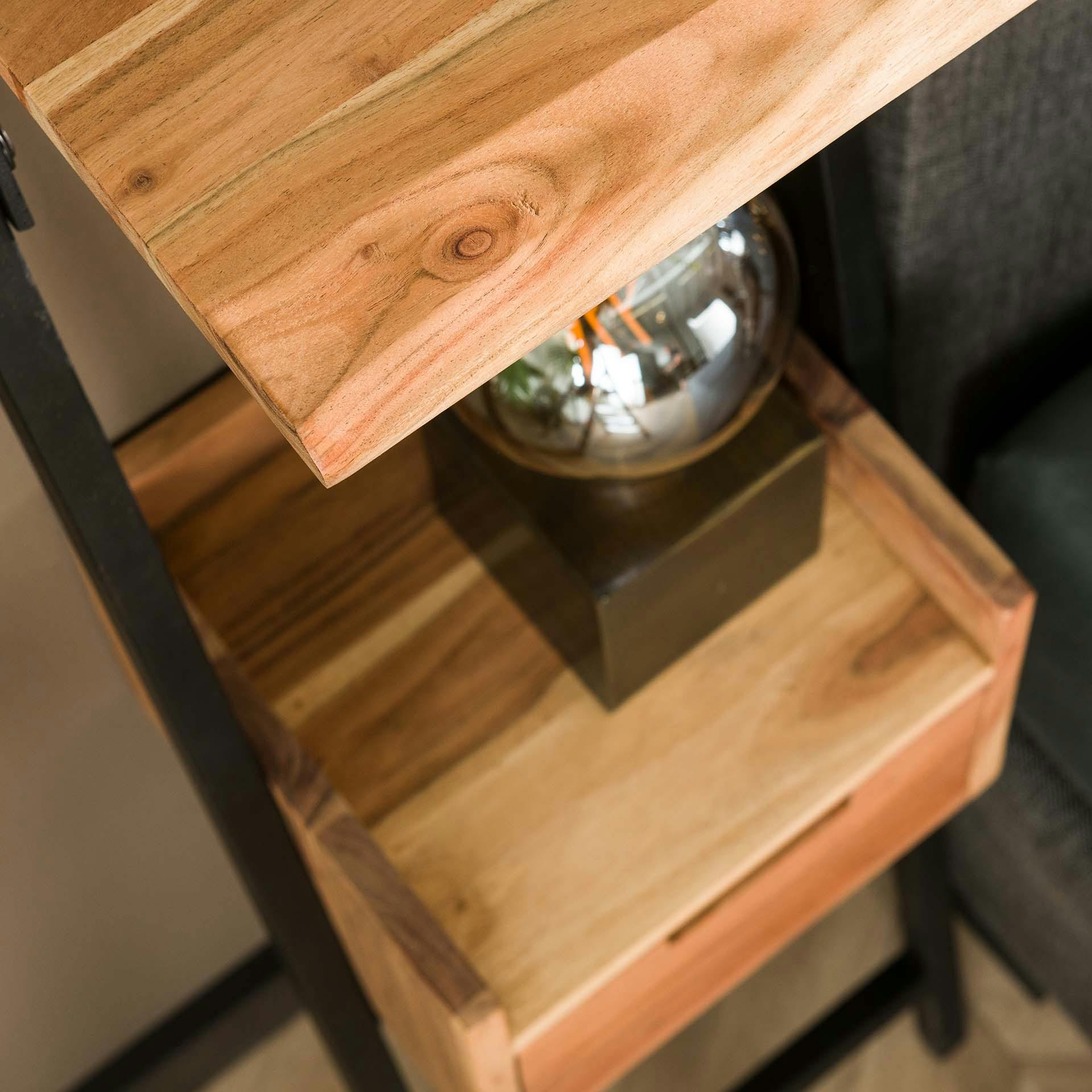 Chevet mural bois métal MELBOURNE | Tables de chevet | Pier Import