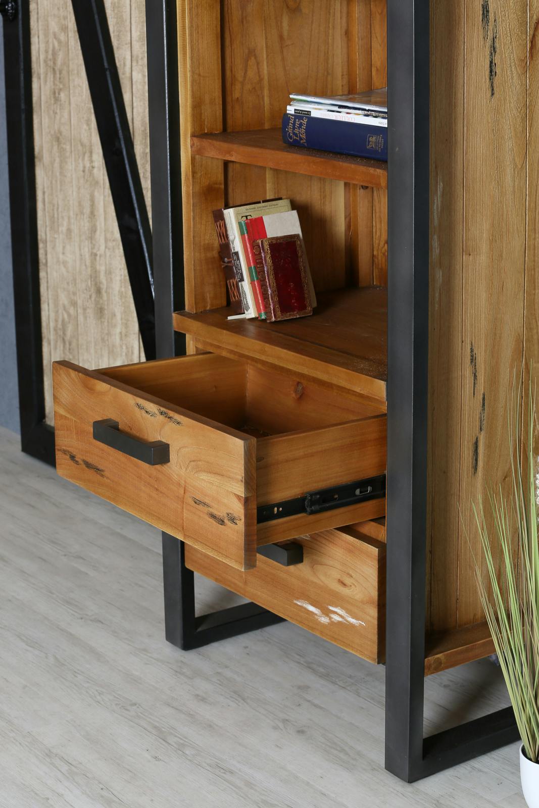 Colonne de rangement bois de mindi BORNEO | Colonnes | Pier Import