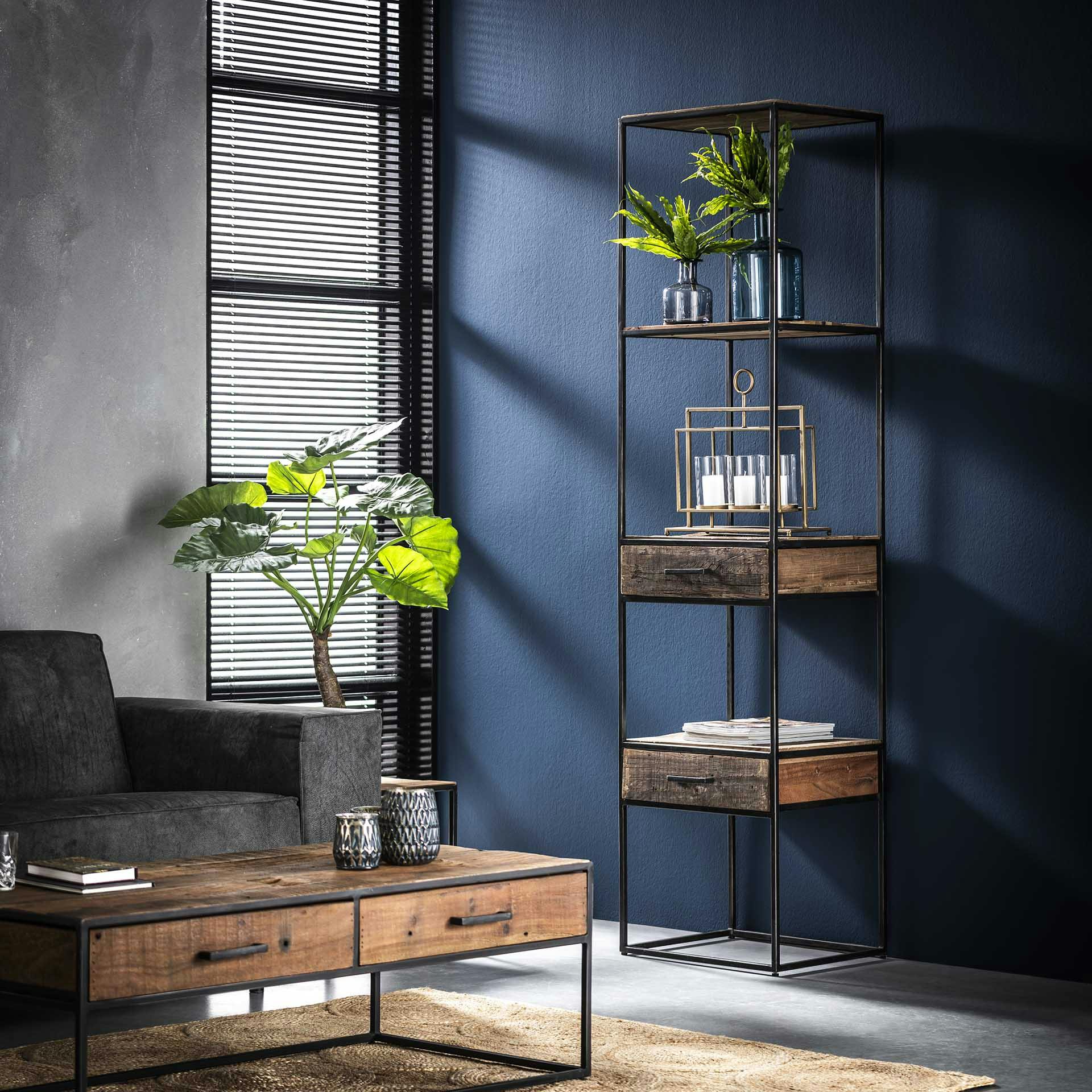 Colonnes de Rangement en Bois | Meuble Colonne pour Salon | Pier Import