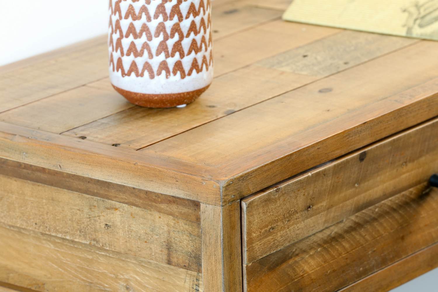 Console bois recyclé 2 tiroirs BRISBANE | Consoles | Pier Import