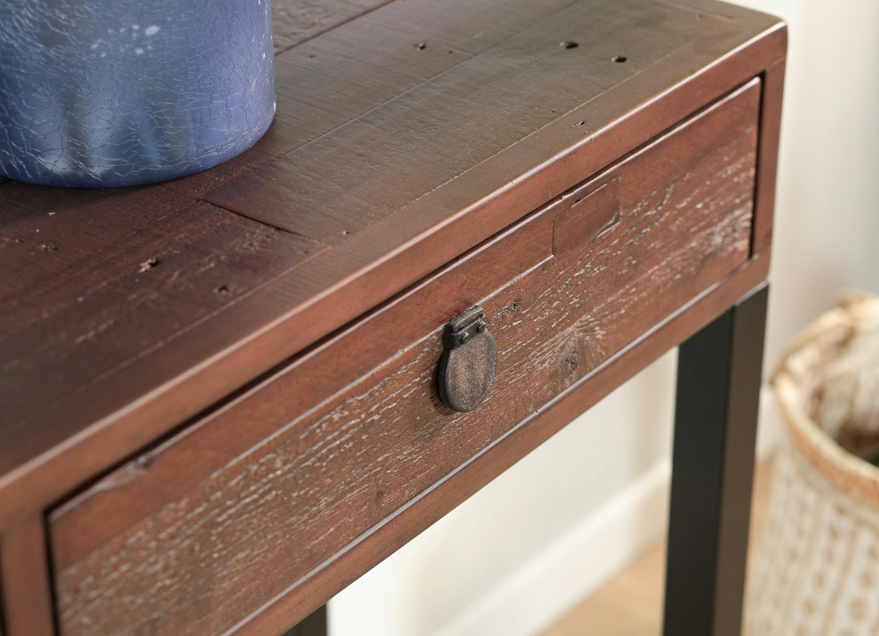 Console bois recyclé 2 tiroirs SAMOA | Consoles | Pier Import