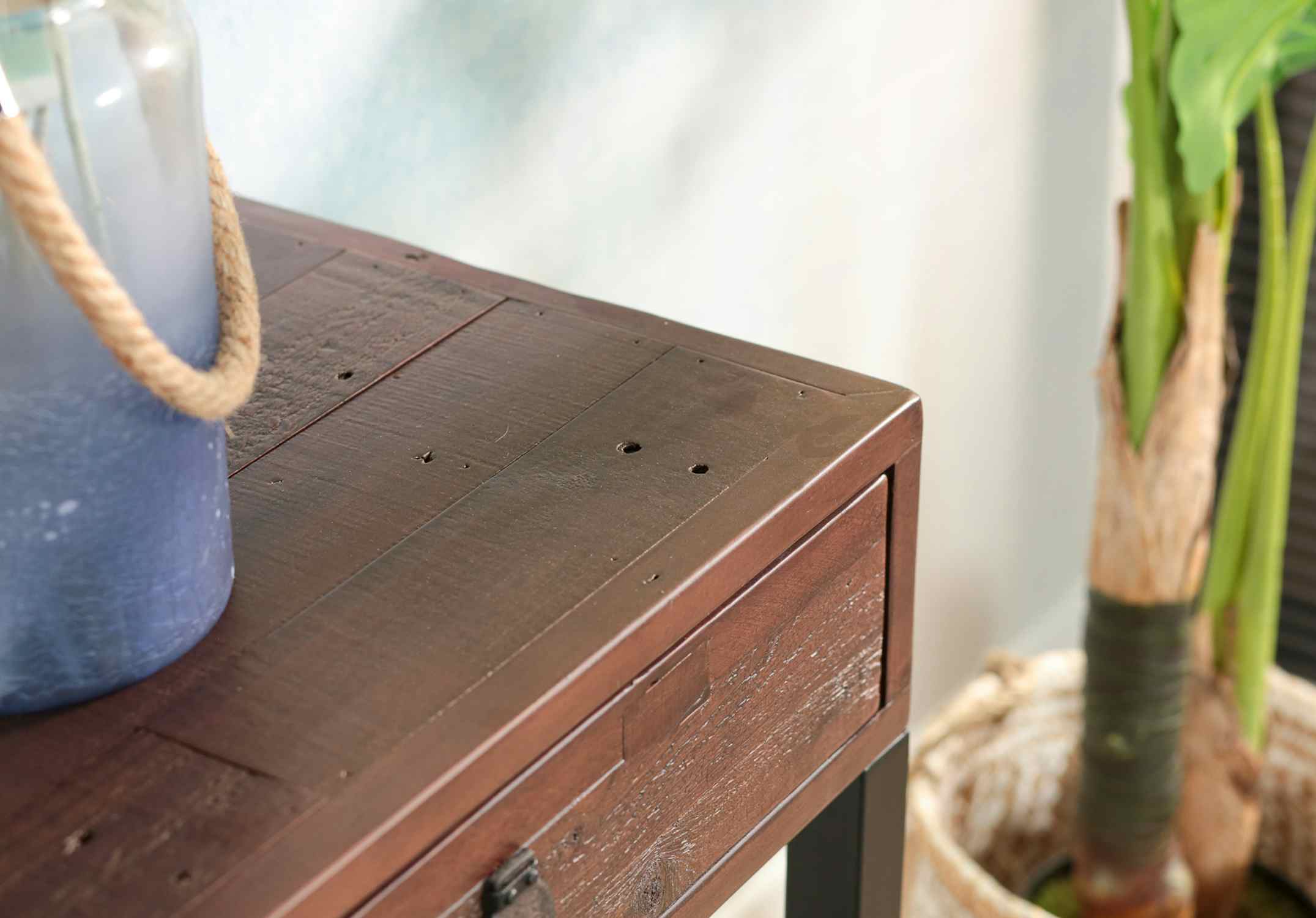 Console bois recyclé 2 tiroirs SAMOA | Consoles | Pier Import