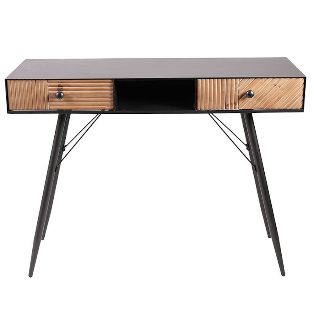 Console bureau en bois et métal ATELIER | Consoles | Pier Import