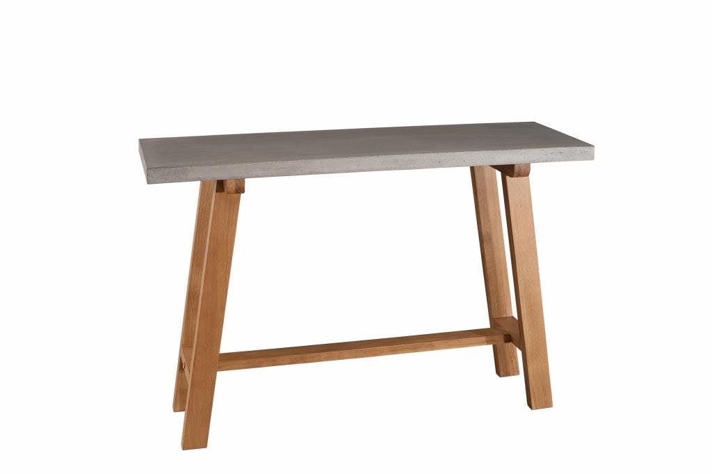 Console chêne et béton 115x38 FERRER | Consoles | Pier Import