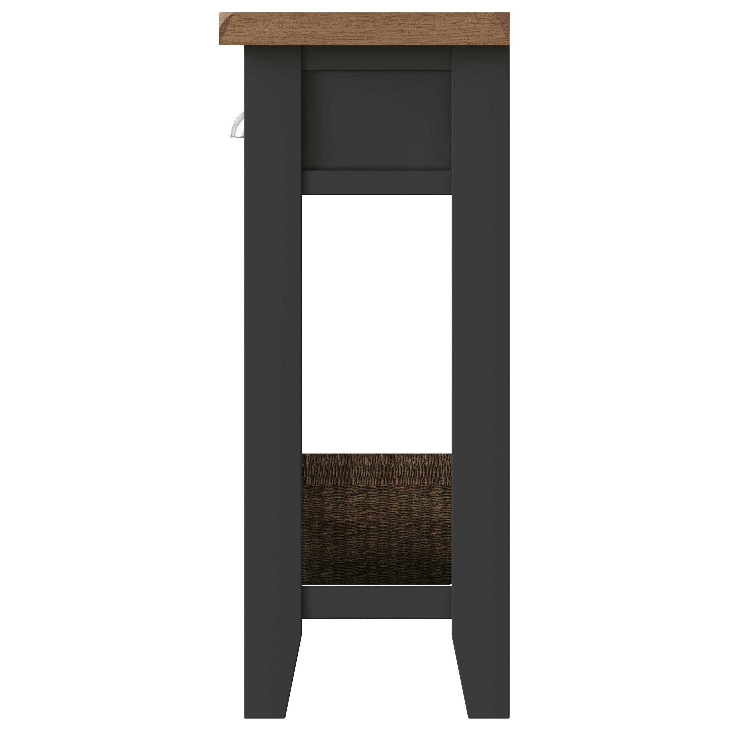 Console d'entrée en bois finition charbon 3 paniers COVENTRY | Consoles ...