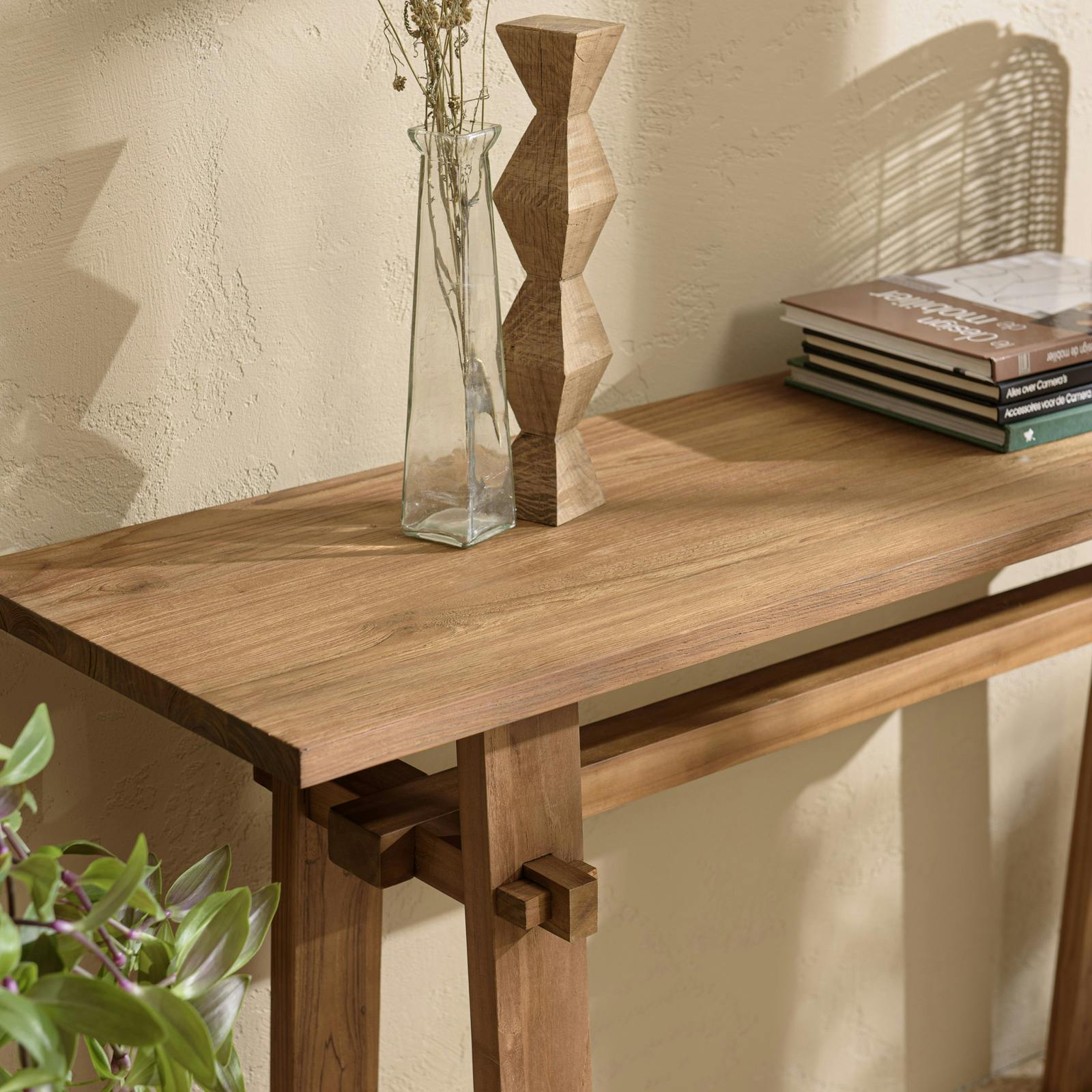 Console d'entrée en teck recyclé 140 cm SWING | Consoles | Pier Import