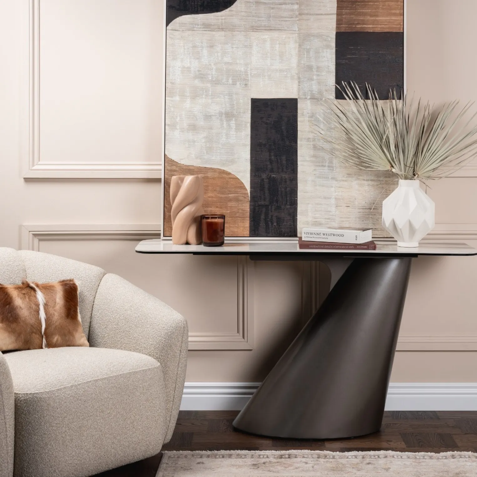 Console design en céramique blanche GIULIA | Consoles | Pier Import