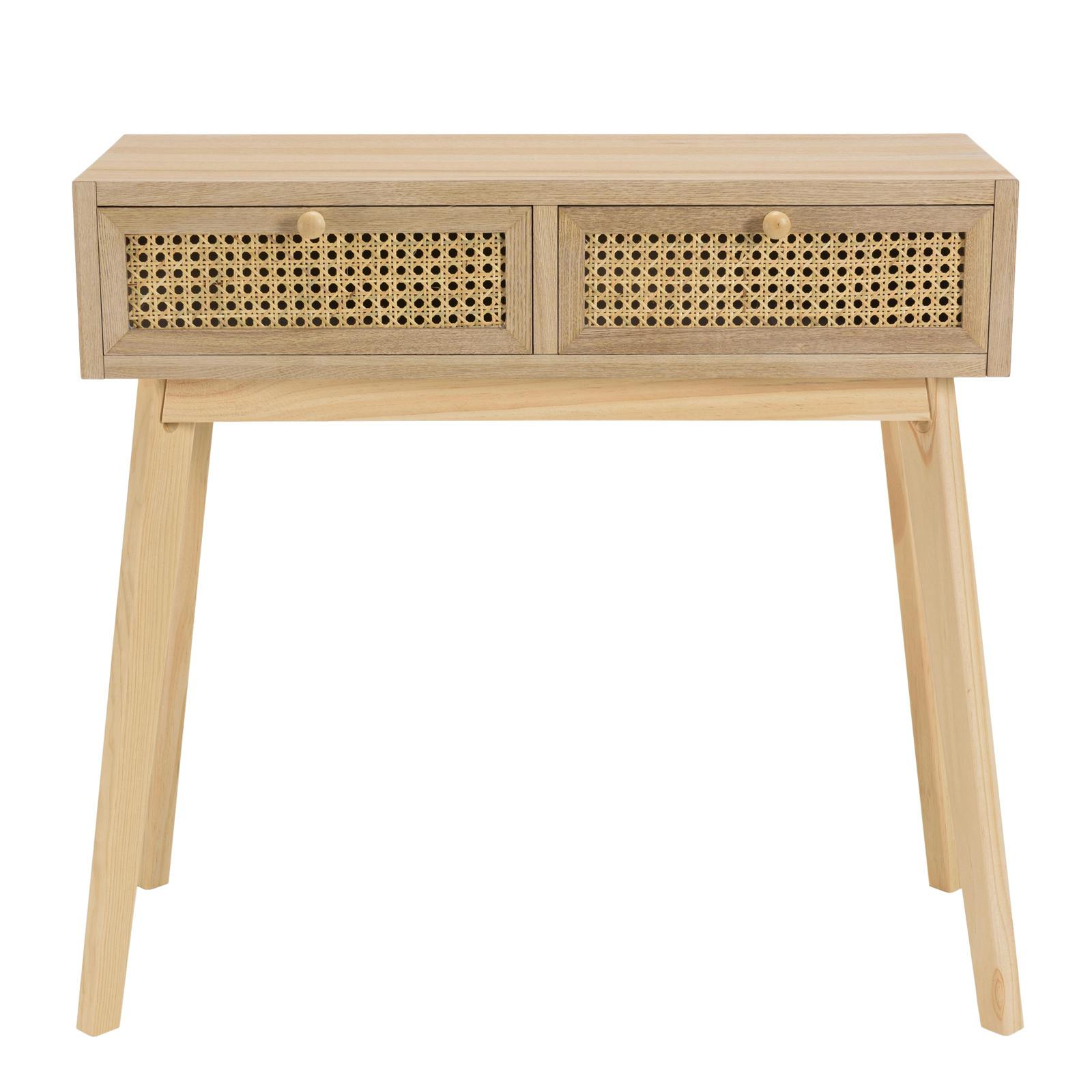 Console en rotin et bois MERIDA | Consoles | Pier Import