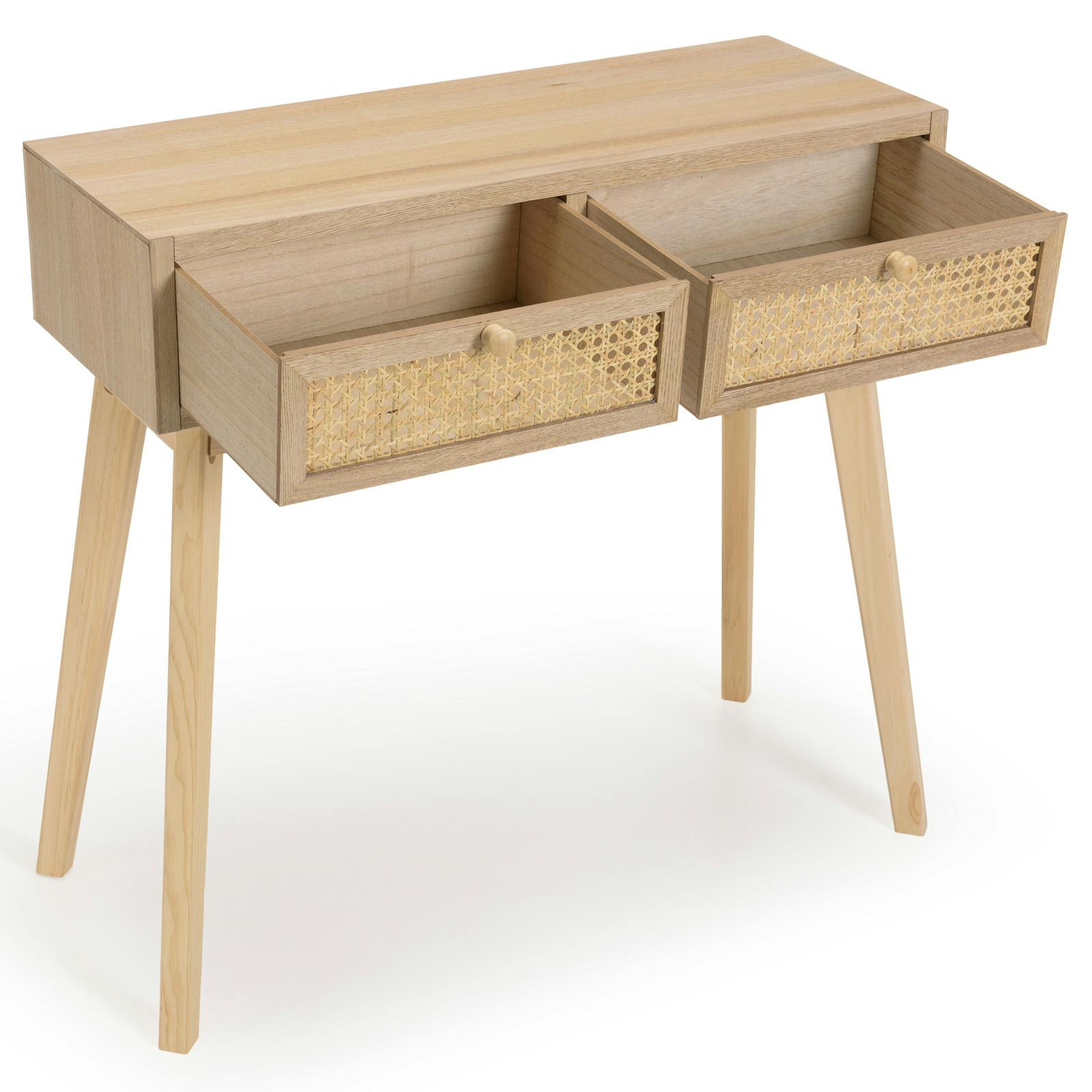 Console en rotin et bois MERIDA | Consoles | Pier Import