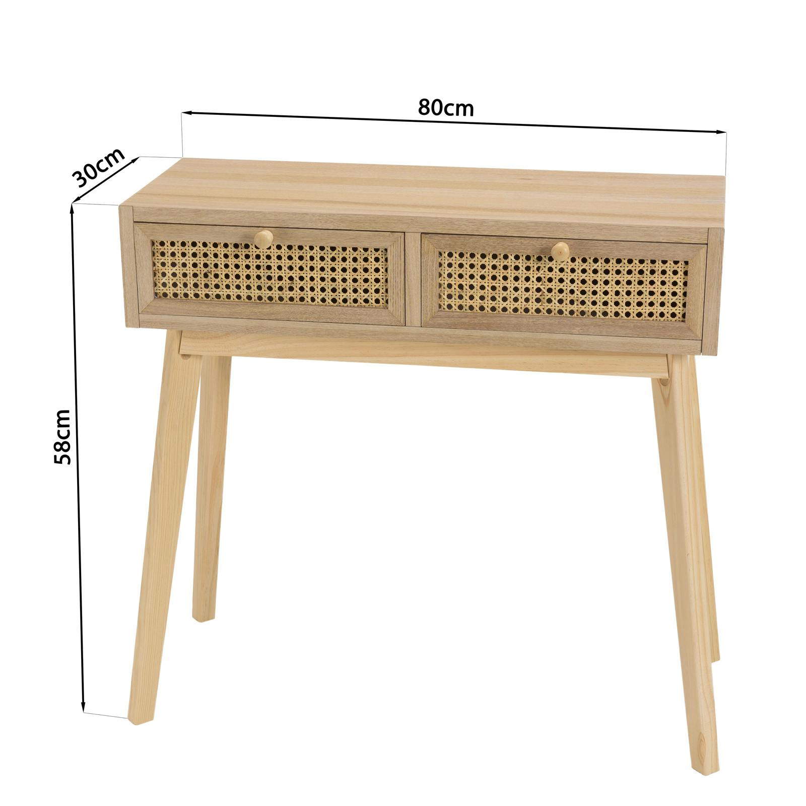 Console en rotin et bois MERIDA | Consoles | Pier Import