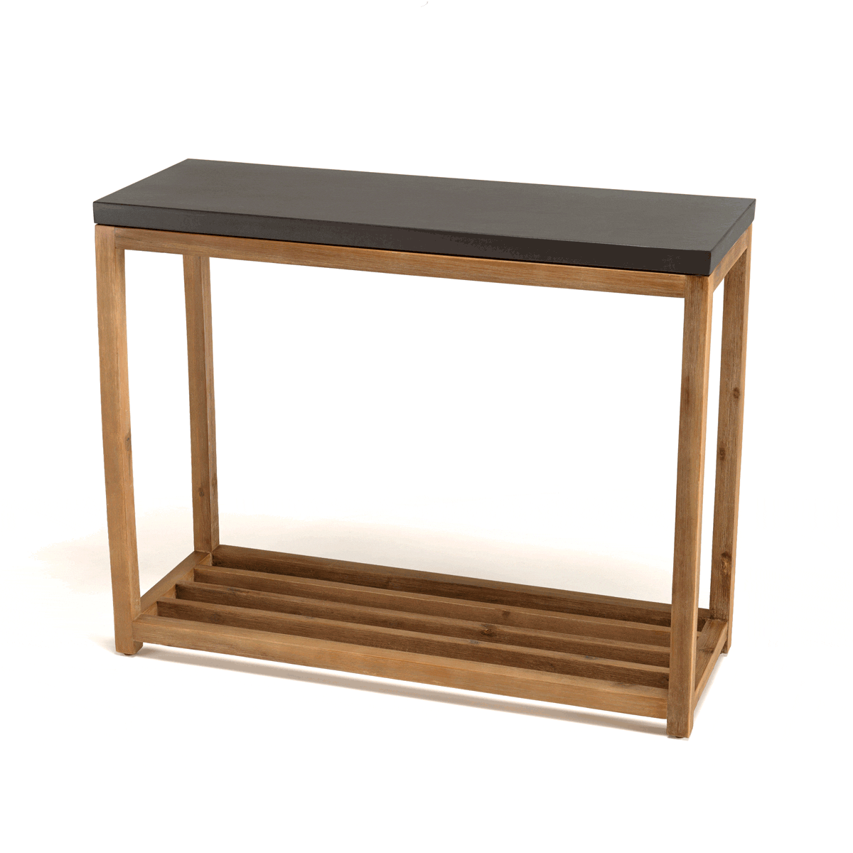 Console pour jardin bois et résine effet béton 95,5 cm HERCULE ...