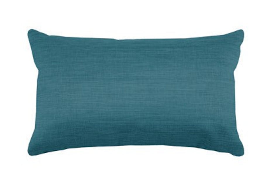 Coussin uni bleu turquoise 30x50cm BEA | Coussins déco | Pier Import