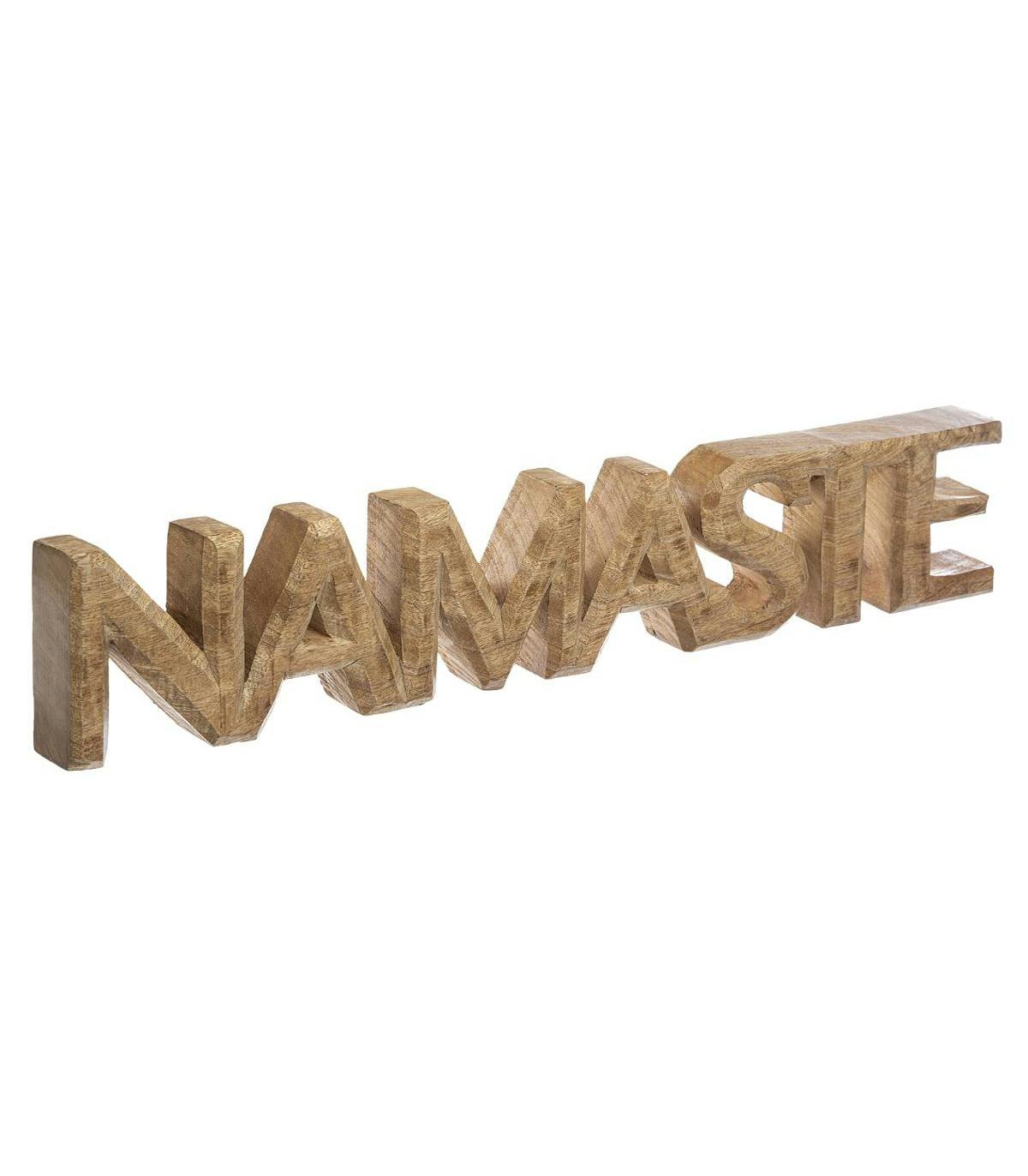 Décoration à poser en bois "Namaste" | Accessoires déco | Pier Import
