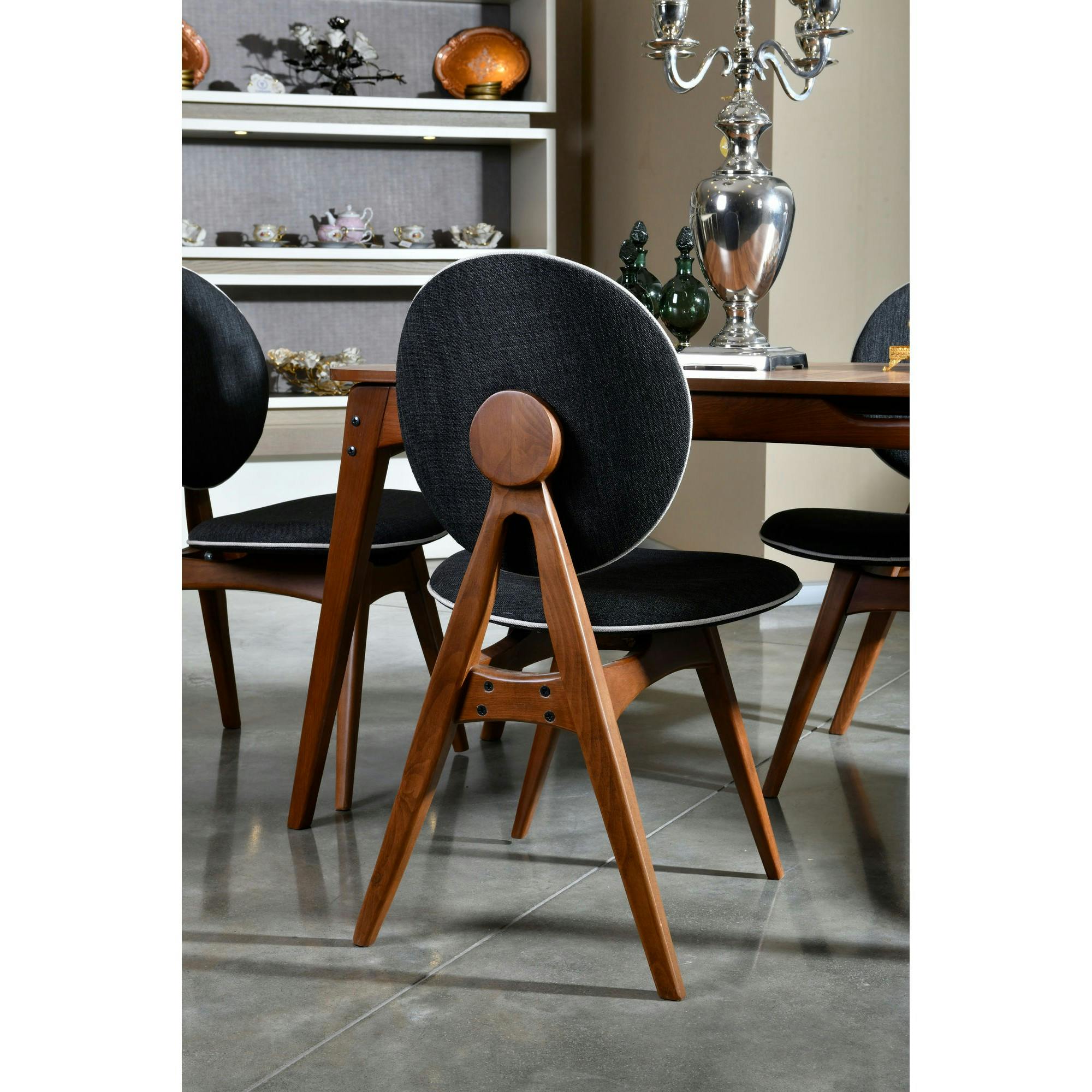 Ensemble salle à manger vintage - 4 chaises grises DILI | Tables à ...