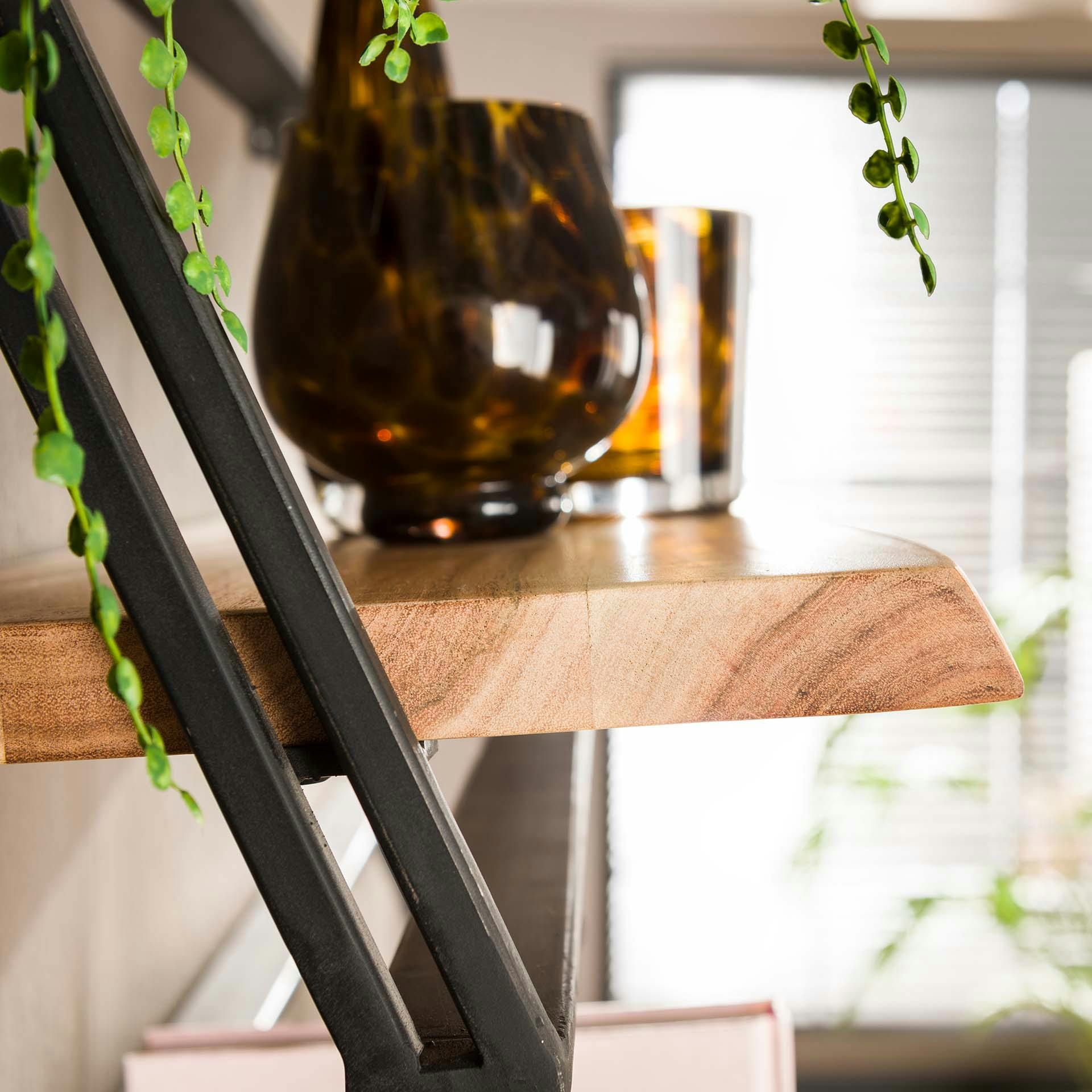 Etagère murale bois métal moderne (lot de 3) MELBOURNE | Etagères ...