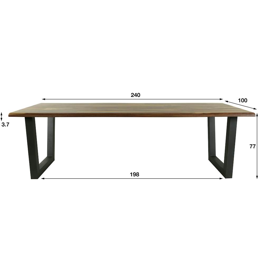 Grande table à manger rectangulaire 240 cm HALIFAX | Tables à manger ...