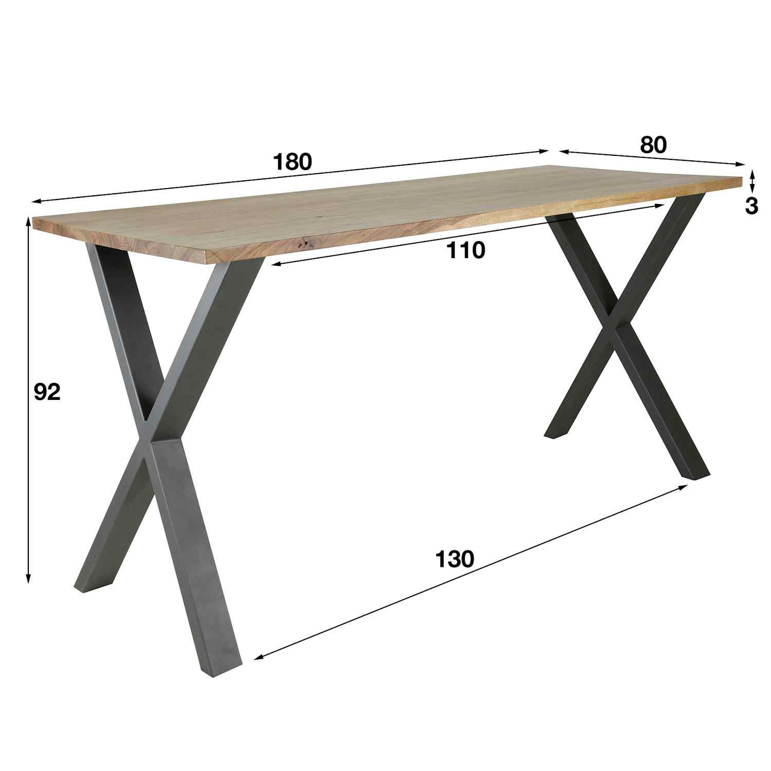 Mange-debout en bois de noyer 180 cm HALIFAX | Tables hautes / Mange ...