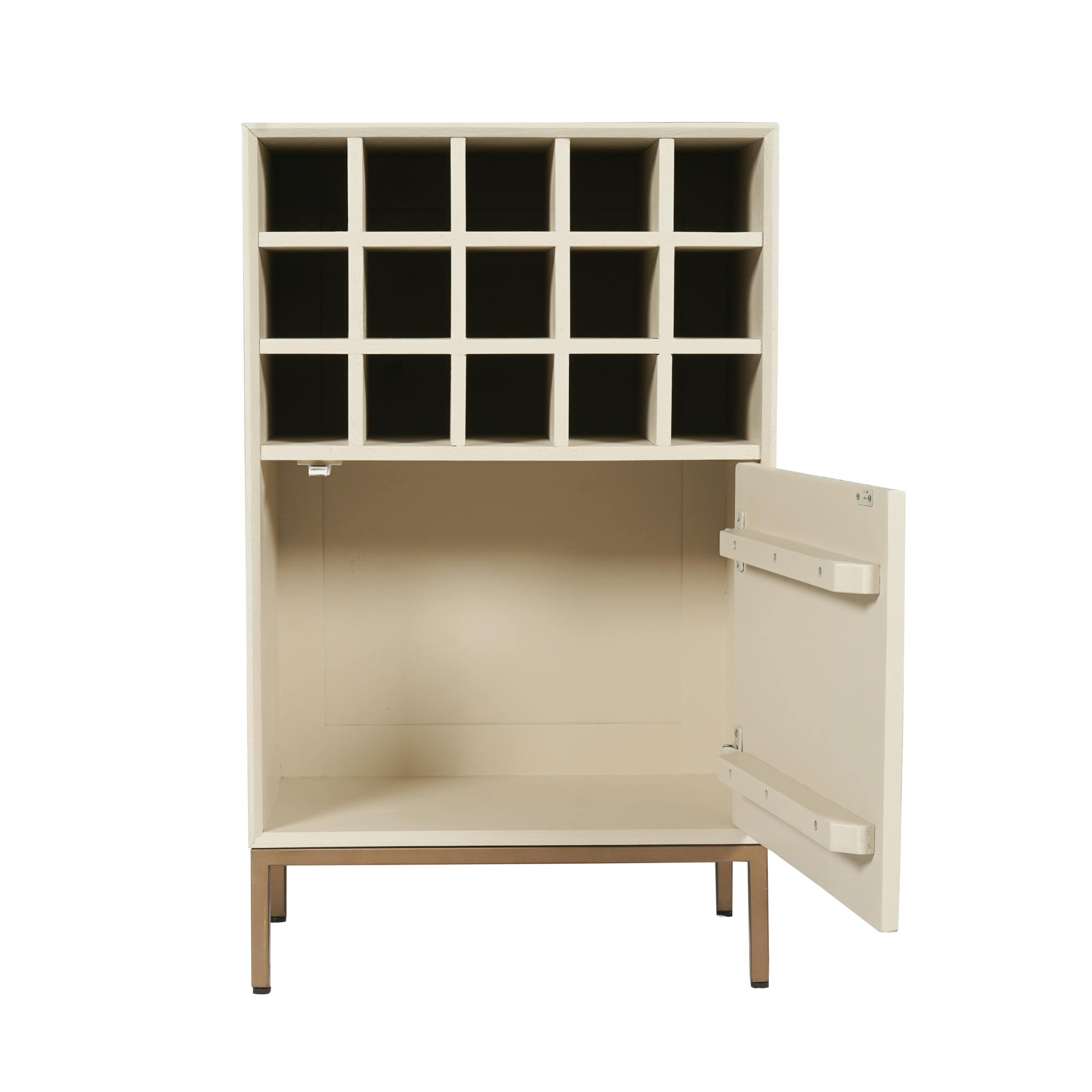 Minibar salon bois sable 1 porte 1 casier CORTINA | Meubles bar | Pier ...