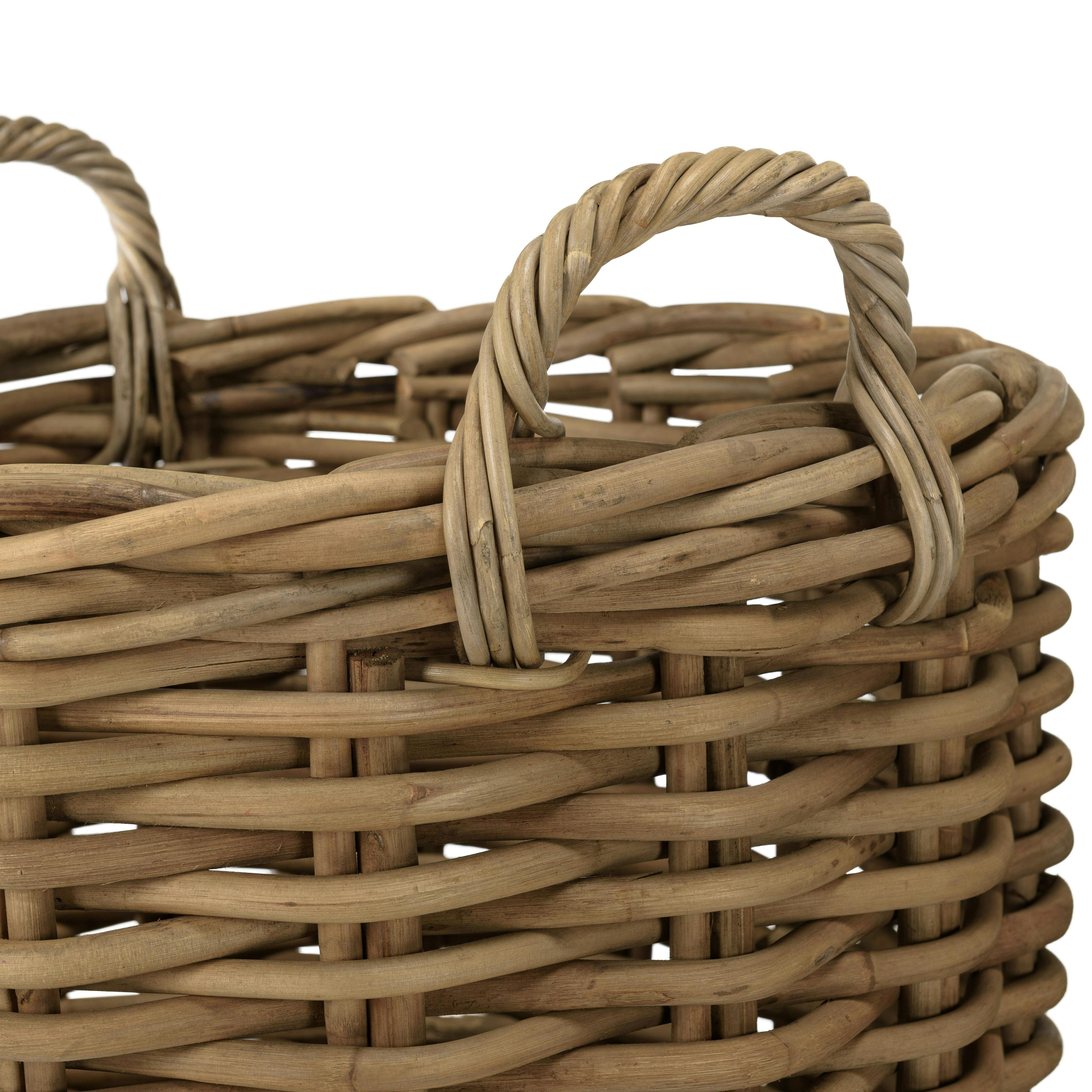 Panier rond en rotin naturel (lot de 3) MANY | Paniers / Boîtes de ...