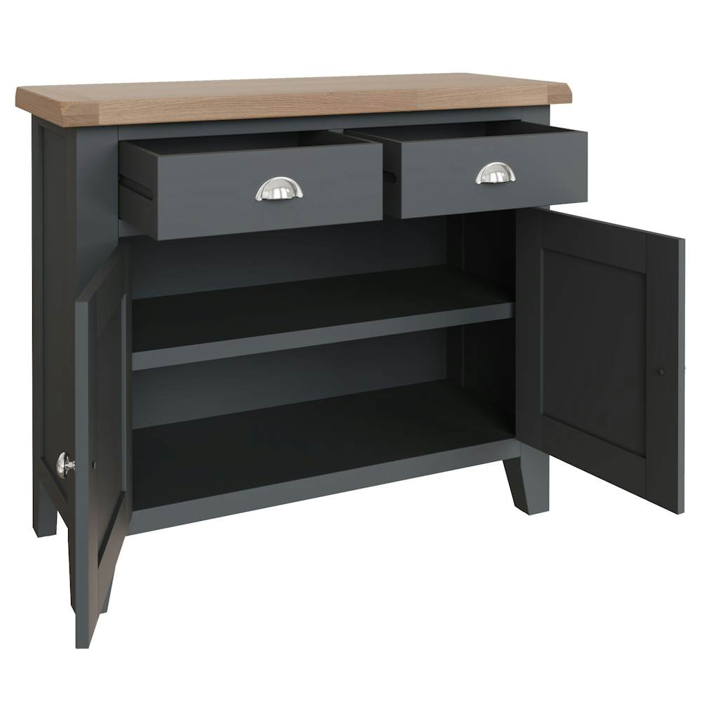 Petit buffet en bois finition charbon COVENTRY | Buffets / Bahuts ...