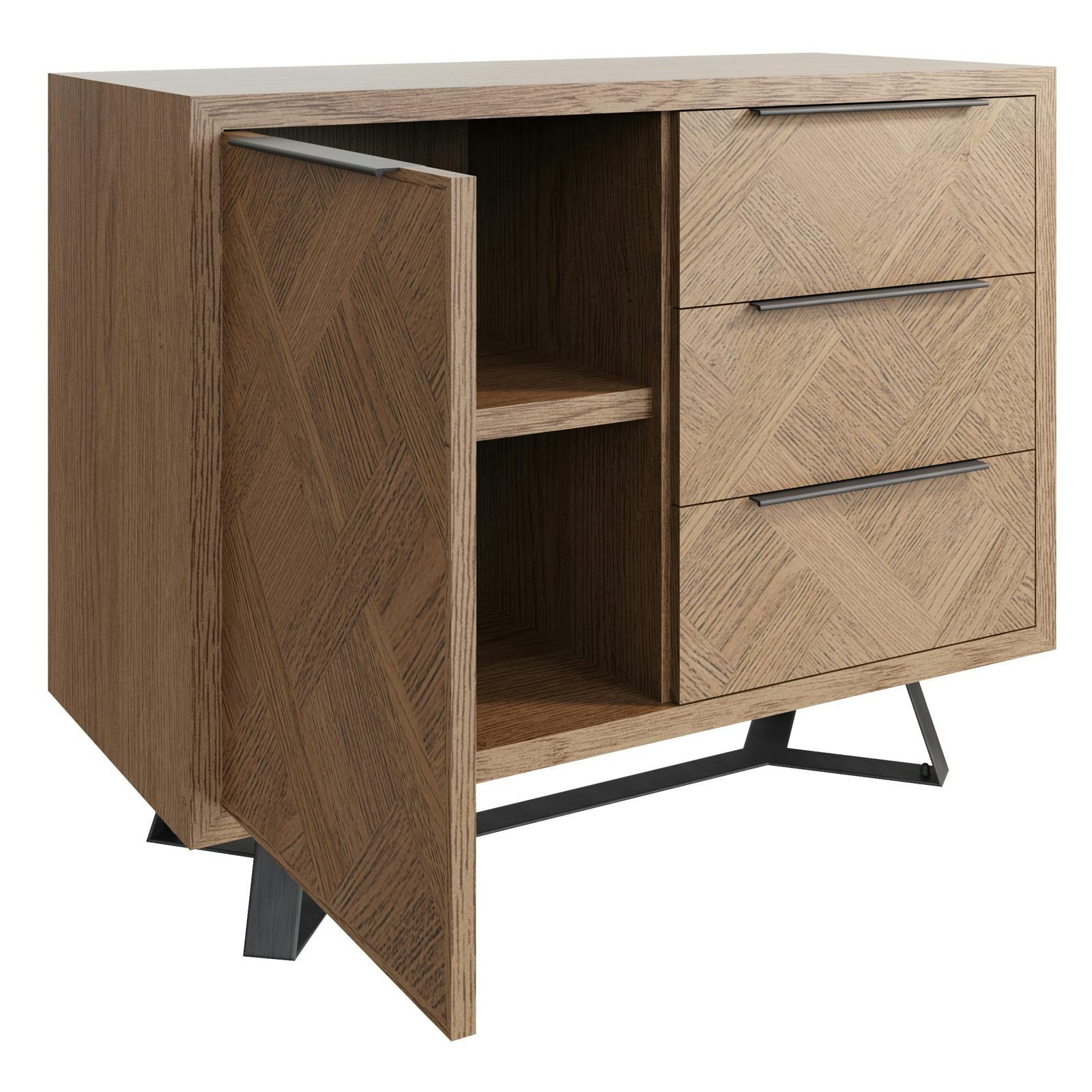 Petit buffet moderne 3 tiroirs PIANA | Buffets / Bahuts | Pier Import